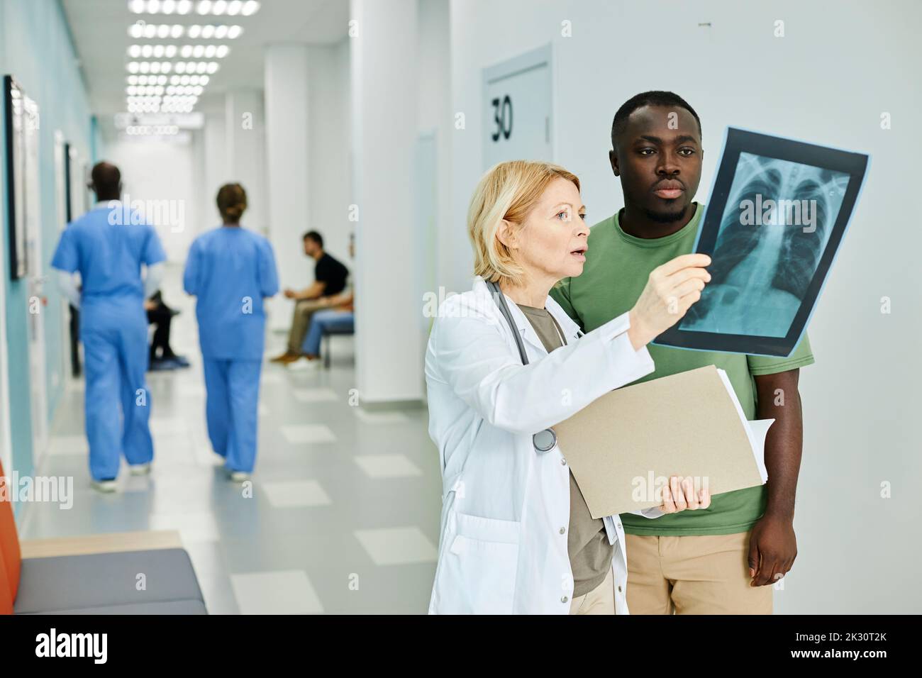 Image of hospital corridor hi-res stock photography and images - Alamy