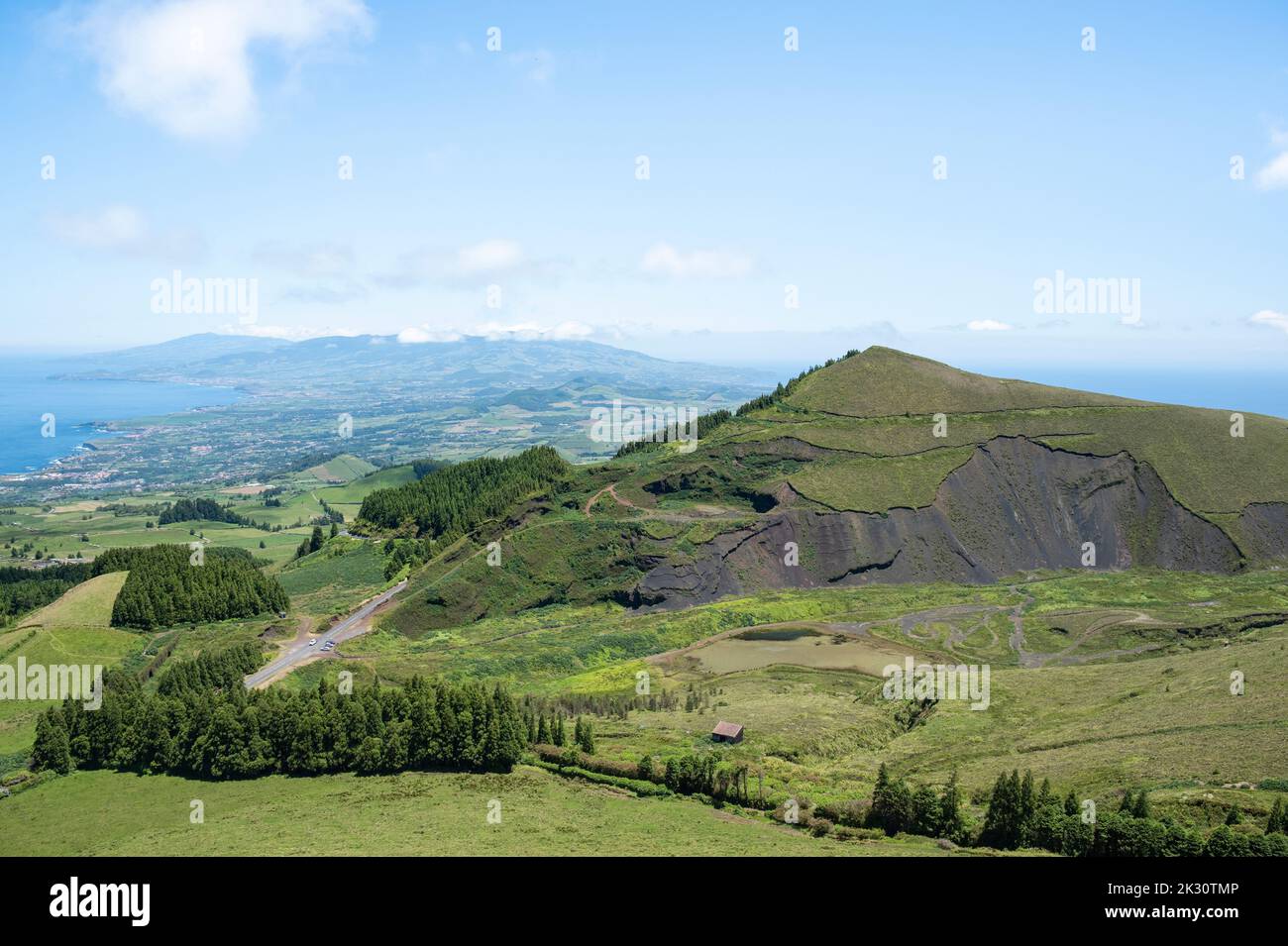 Portugal, Azores, View from Pico do Paul observation point Stock Photo ...
