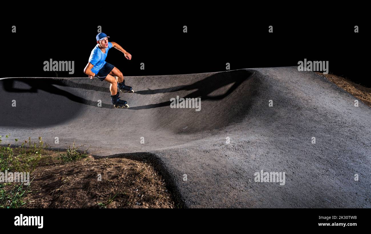 Skatepark inline skates hi-res stock photography and images - Alamy