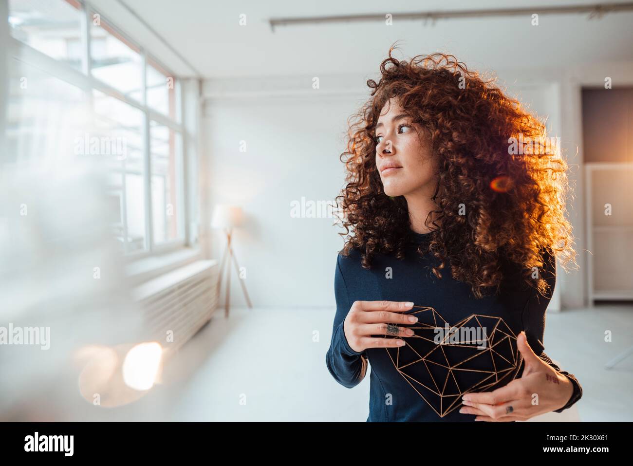 Curly model hi-res stock photography and images - Alamy