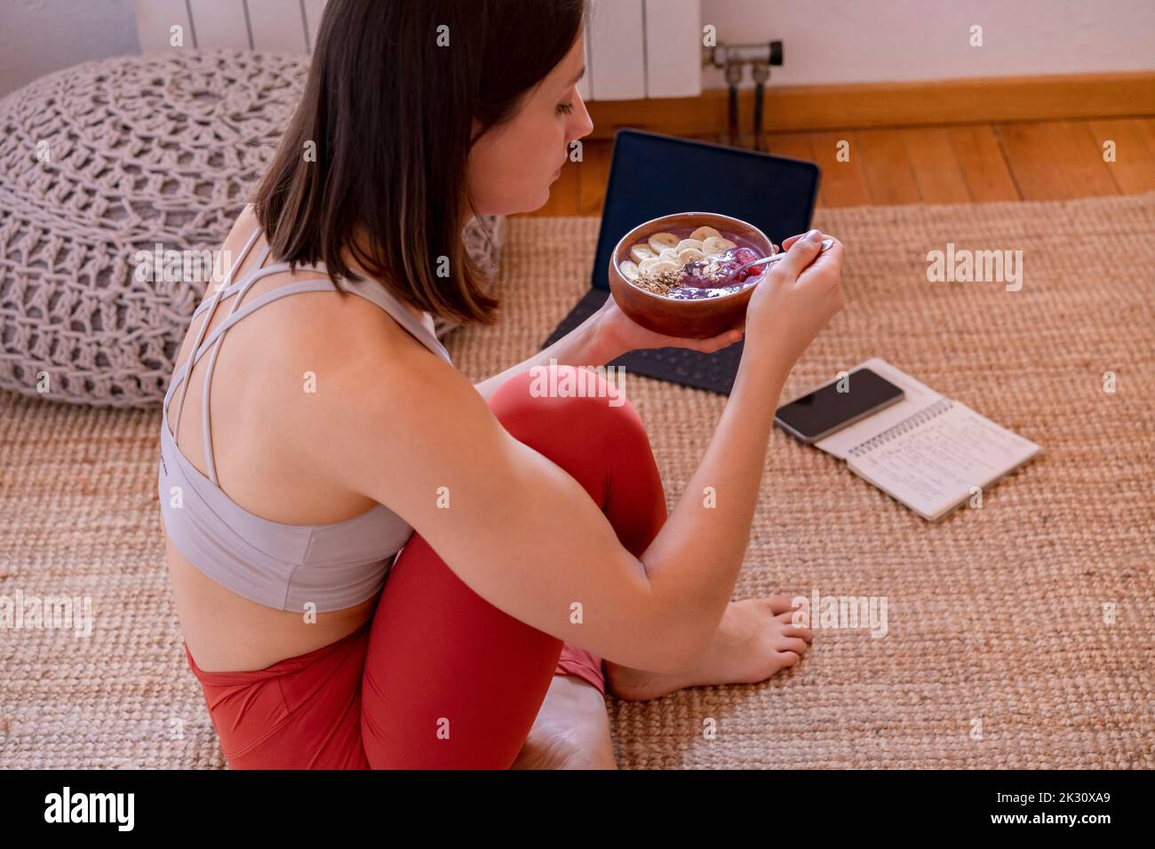 Healthy breakfast home woman hi-res stock photography and images - Alamy