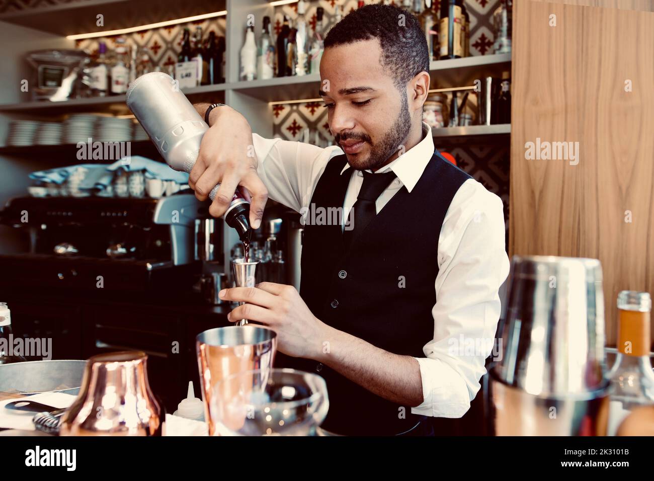 Spain bar food bartender hi-res stock photography and images - Alamy