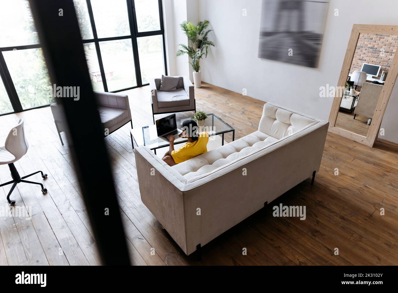 Elevated view person using hi-res stock photography and images - Alamy