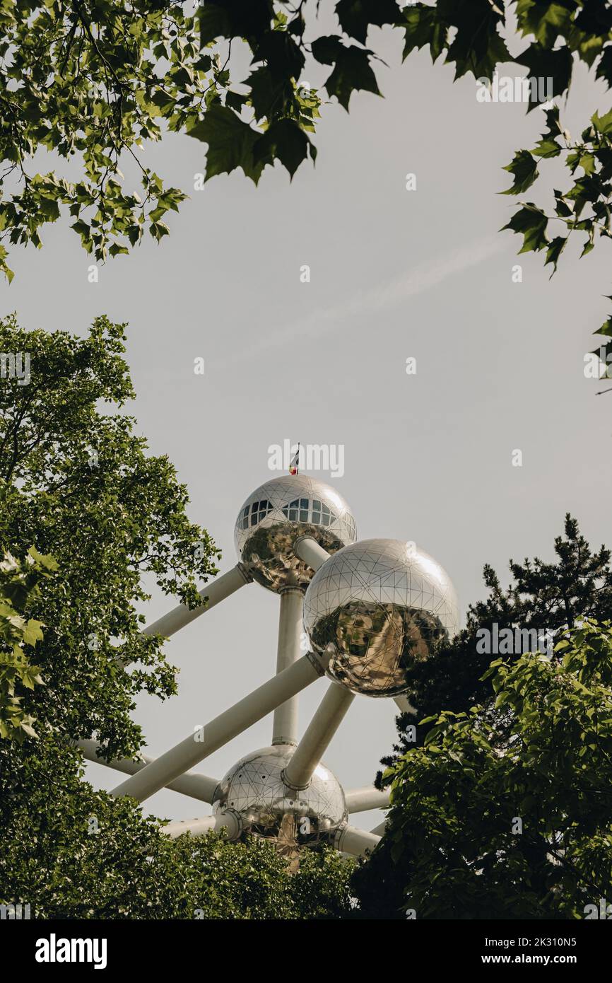 The Atomium building, Brussels through trees Stock Photo - Alamy