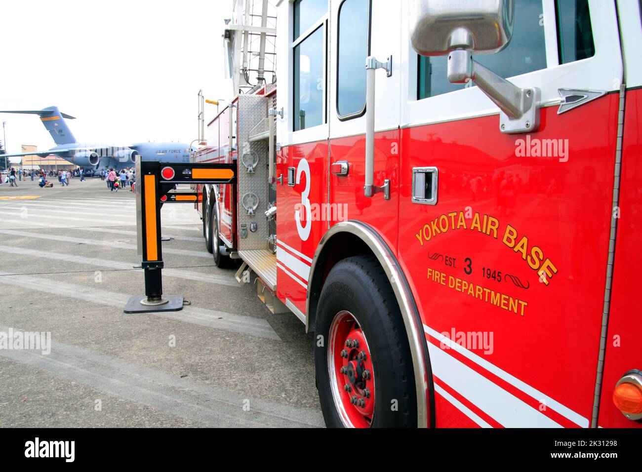US Air Force fire engine at Yokota Air Base Stock Photo - Alamy