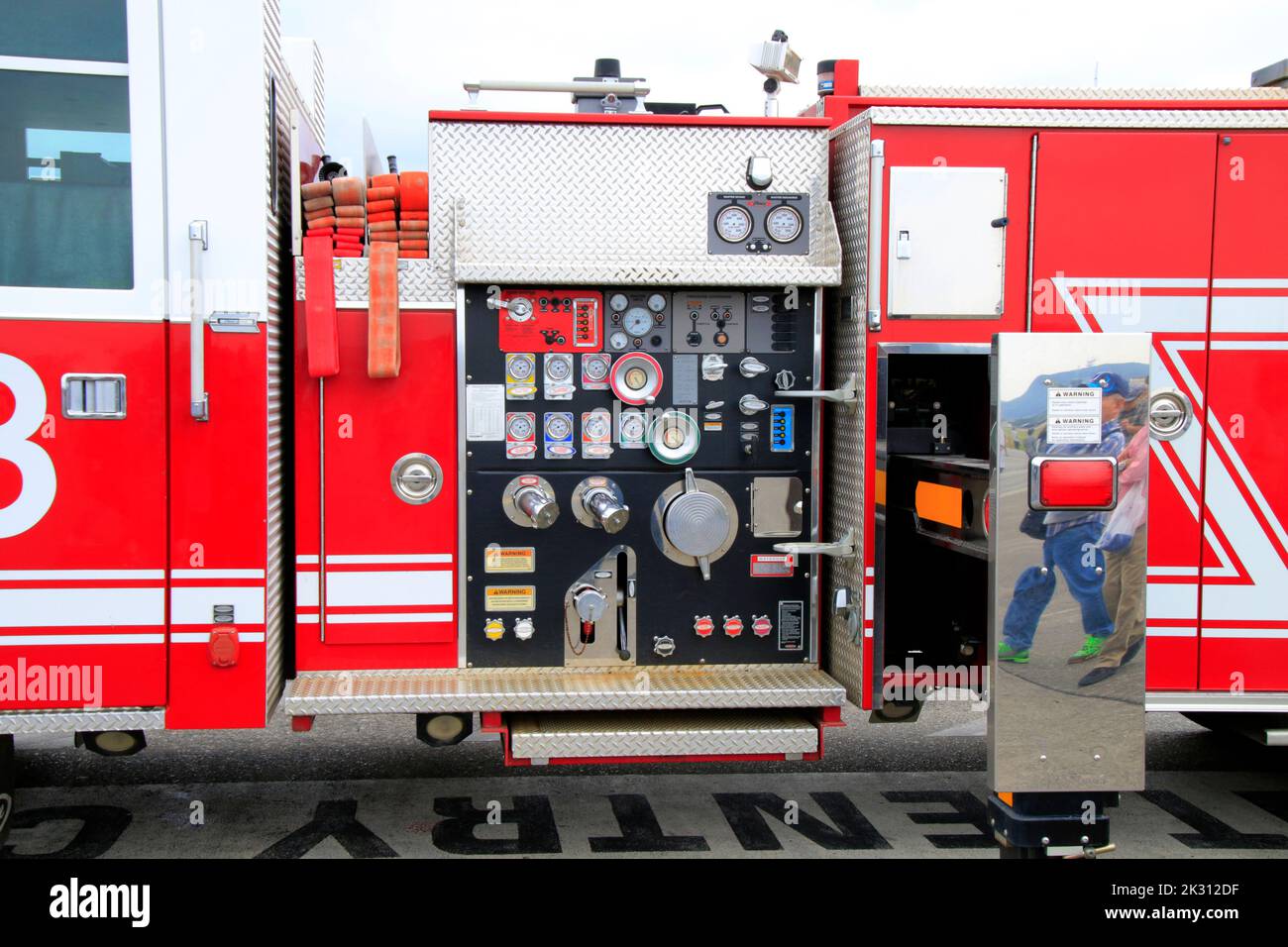 US Air Force fire engine at Yokota Air Base Stock Photo - Alamy