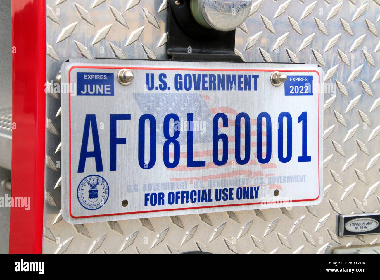 US Air Force fire engine at Yokota Air Base Stock Photo - Alamy