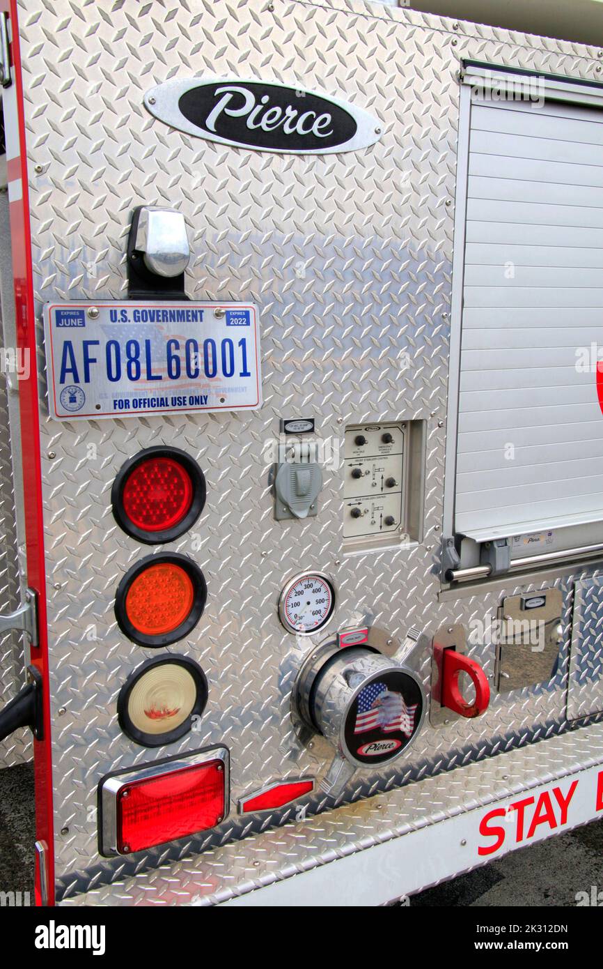 US Air Force fire engine at Yokota Air Base Stock Photo - Alamy