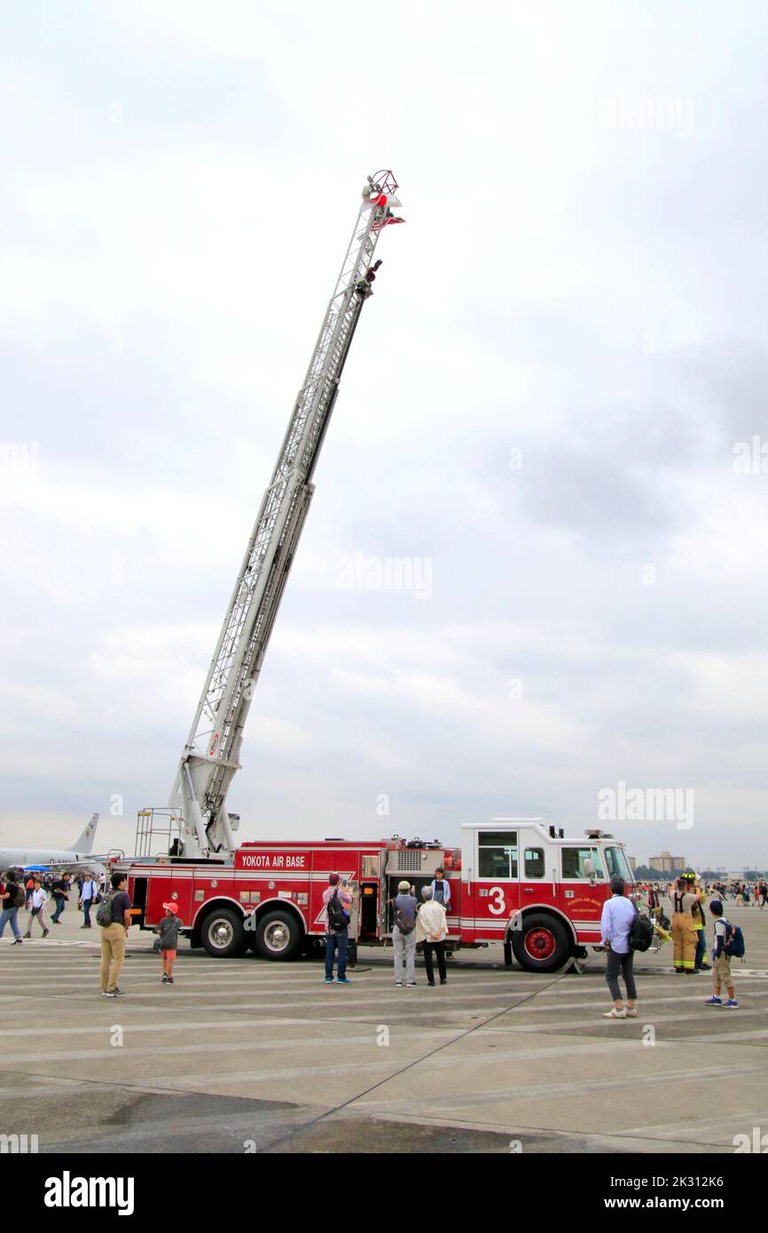 US Air Force fire engine at Yokota Air Base Stock Photo - Alamy