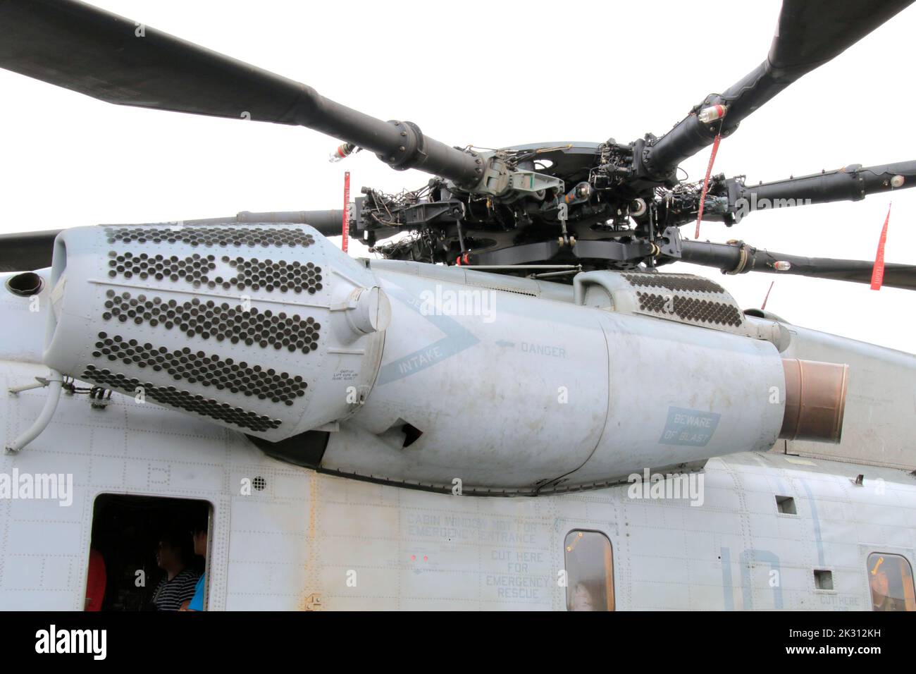 US Marines CH-53 Helicopter at Yokota Air Base Tokyo Japan Stock Photo ...