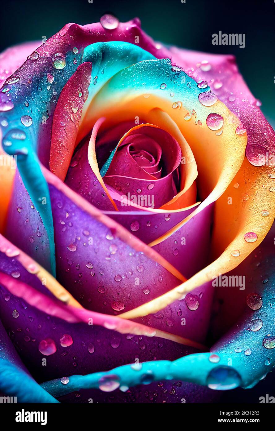 Rose flower and raindrops close up image hi-res stock photography and ...