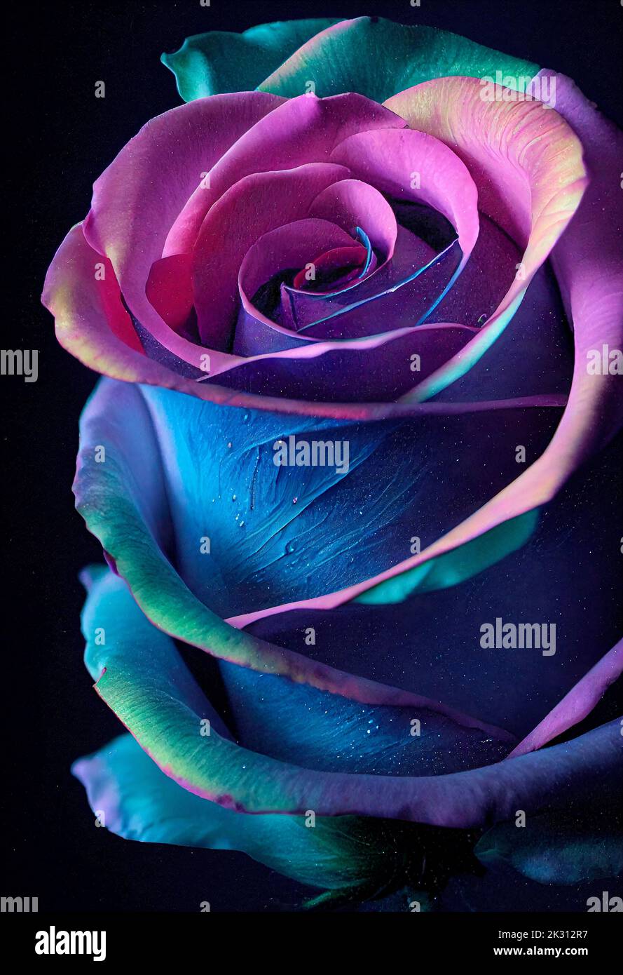 Blue magenta rose hi-res stock photography and images - Alamy