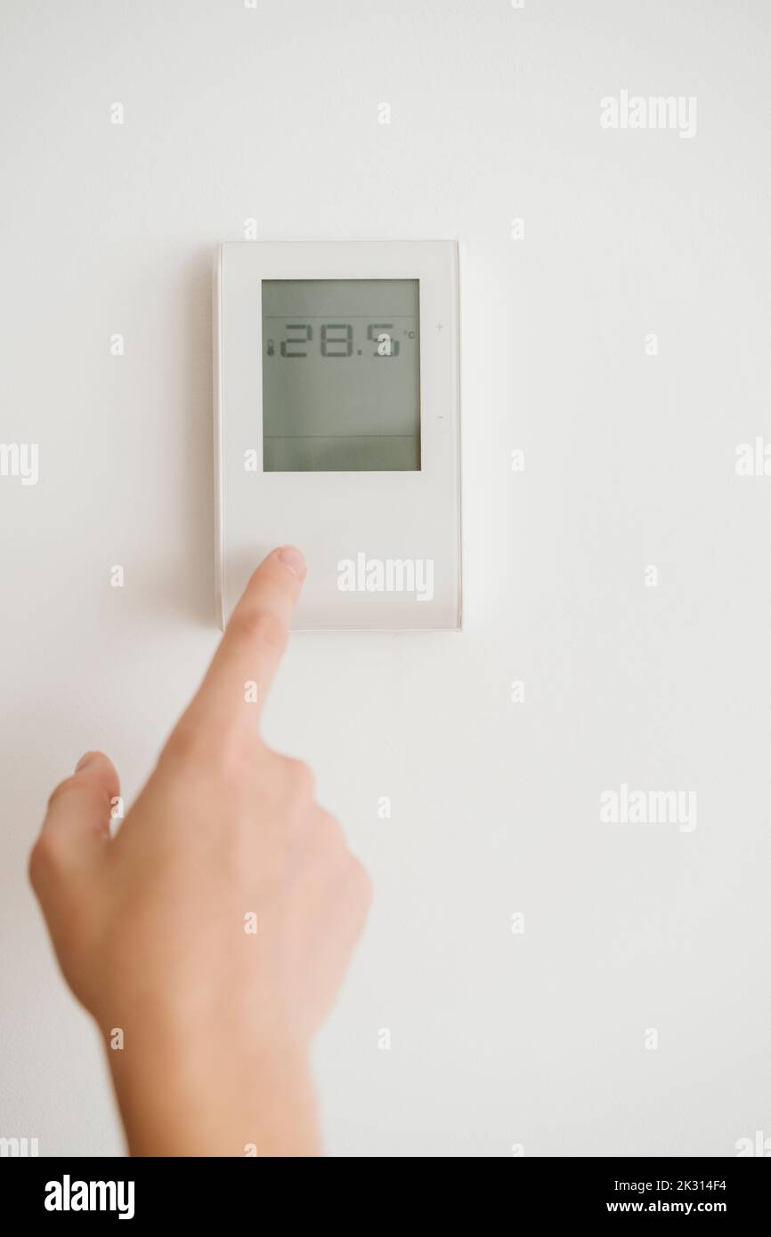 Female finger touching smart hi-res stock photography and images - Alamy