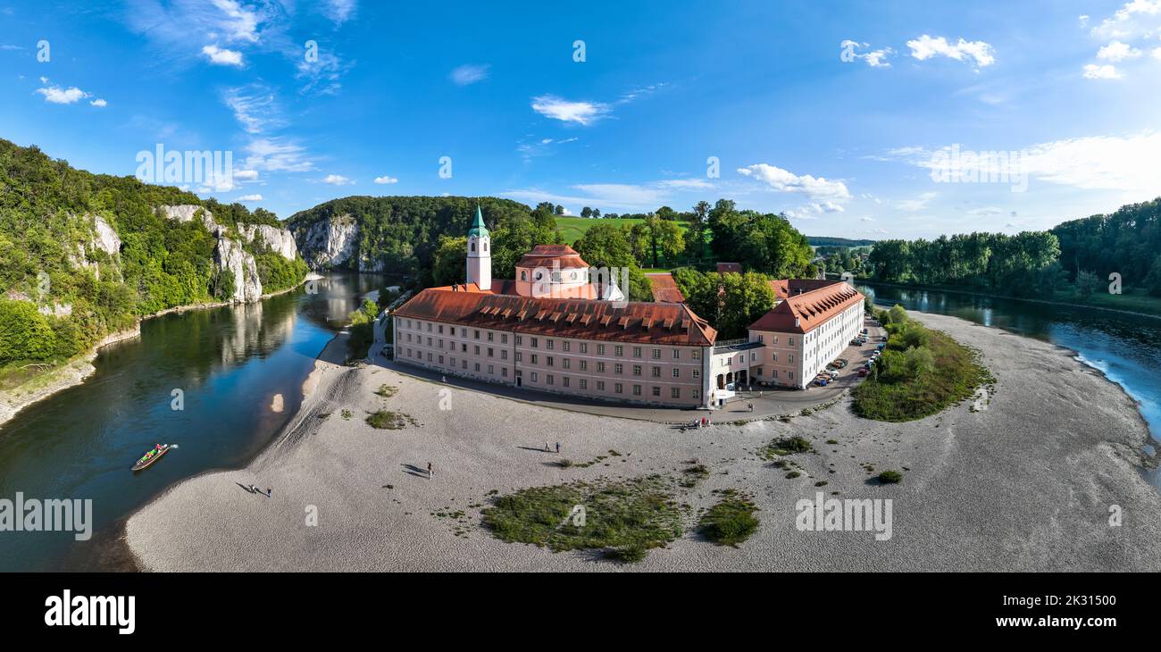 Aerial panorama weltenburg abbey summer hi-res stock photography and ...