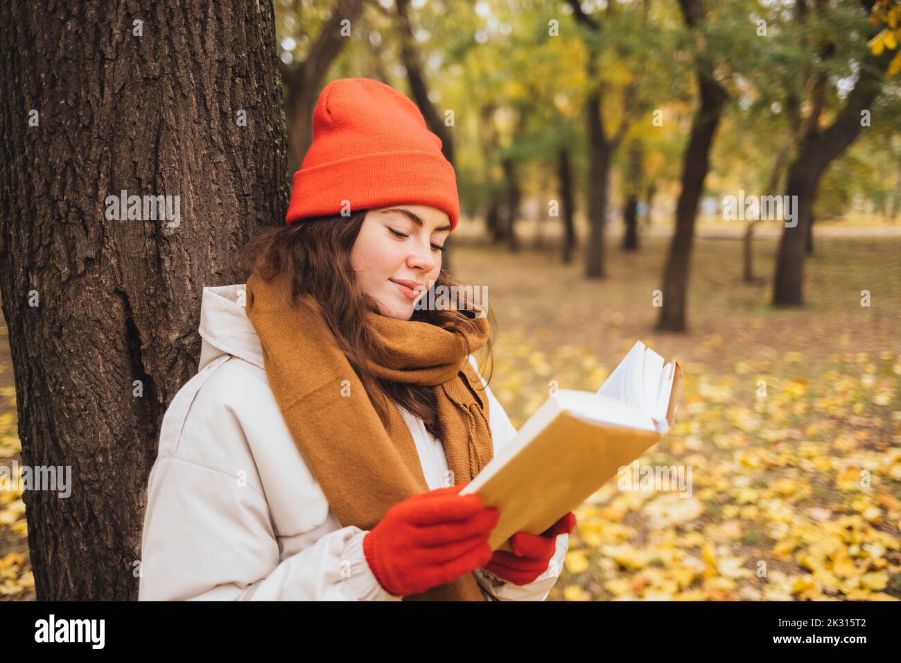 Reading by the tree hi-res stock photography and images - Alamy
