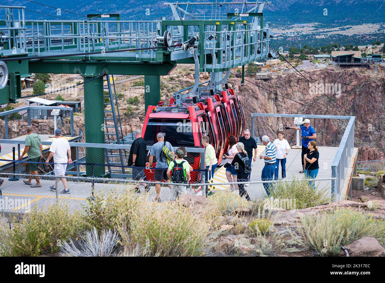 Aerial Gondola Ride in Royal Gorge, Colorado Stock Photo - Alamy