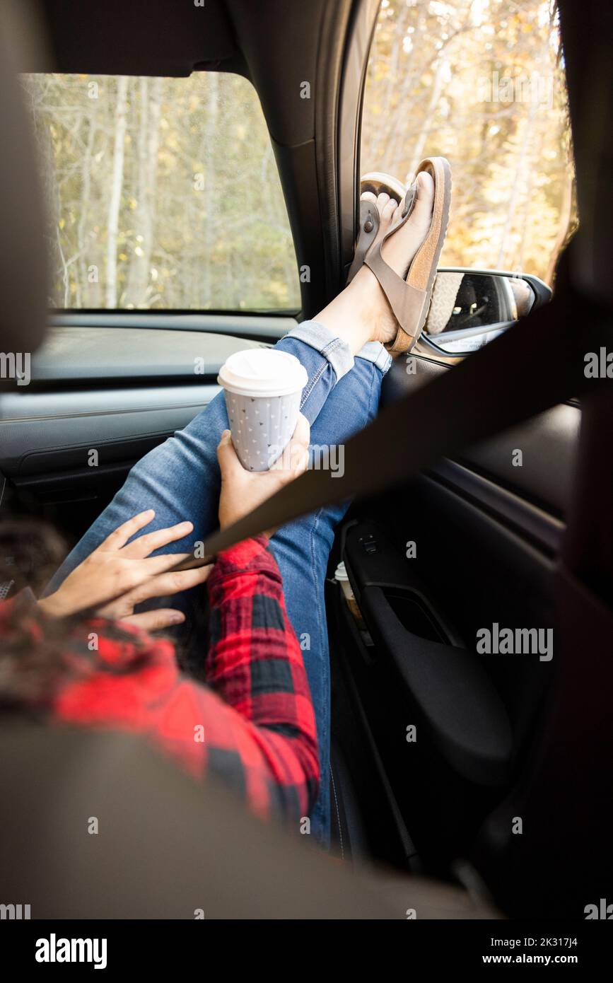 Leg out of car hi-res stock photography and images - Alamy