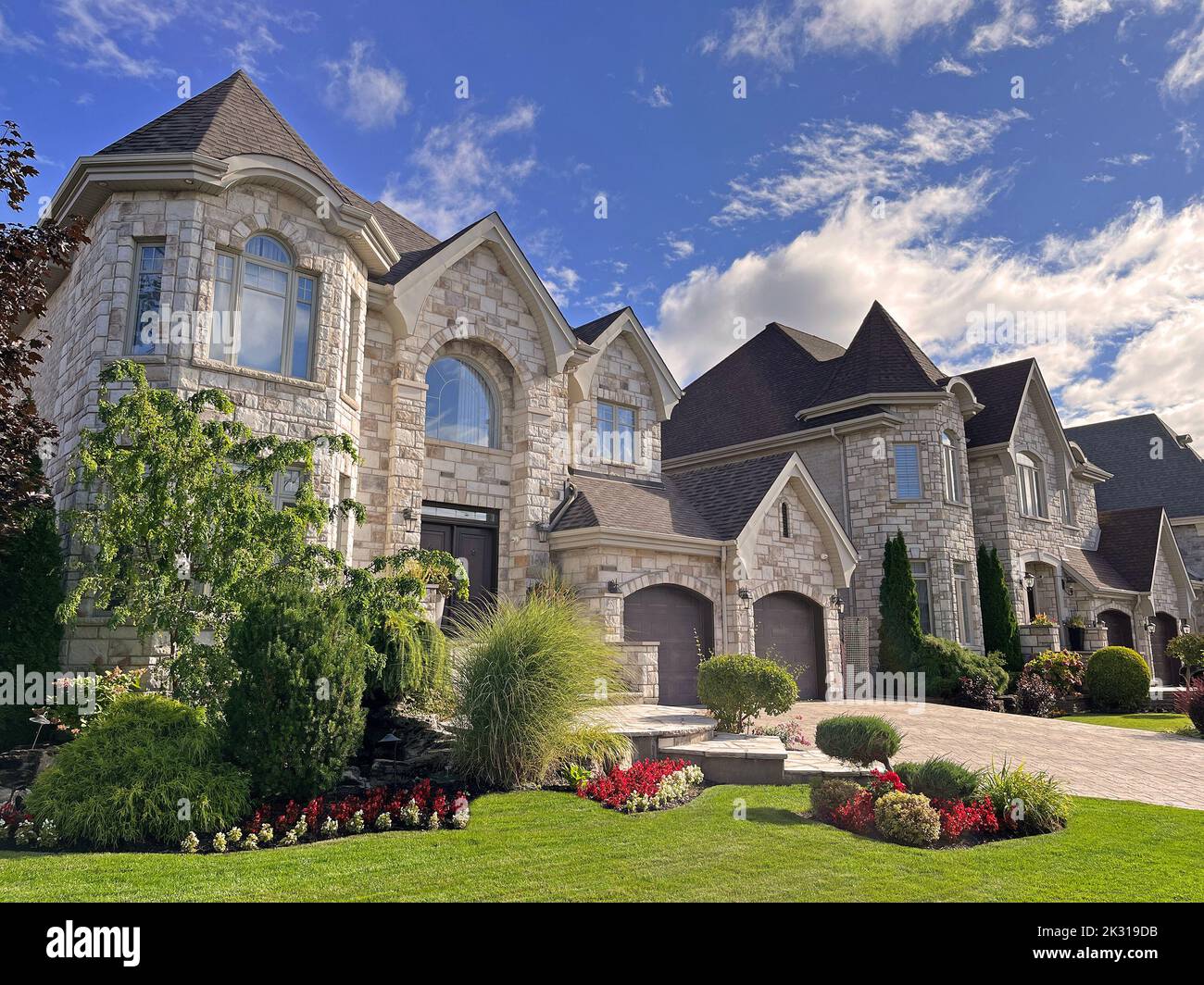 Luxury houses exterior, Quebec, Canada Stock Photo - Alamy