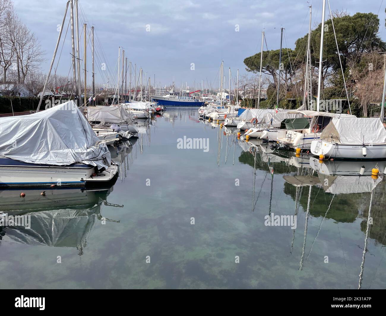 Marina in Cesenatico, Italy Stock Photo - Alamy