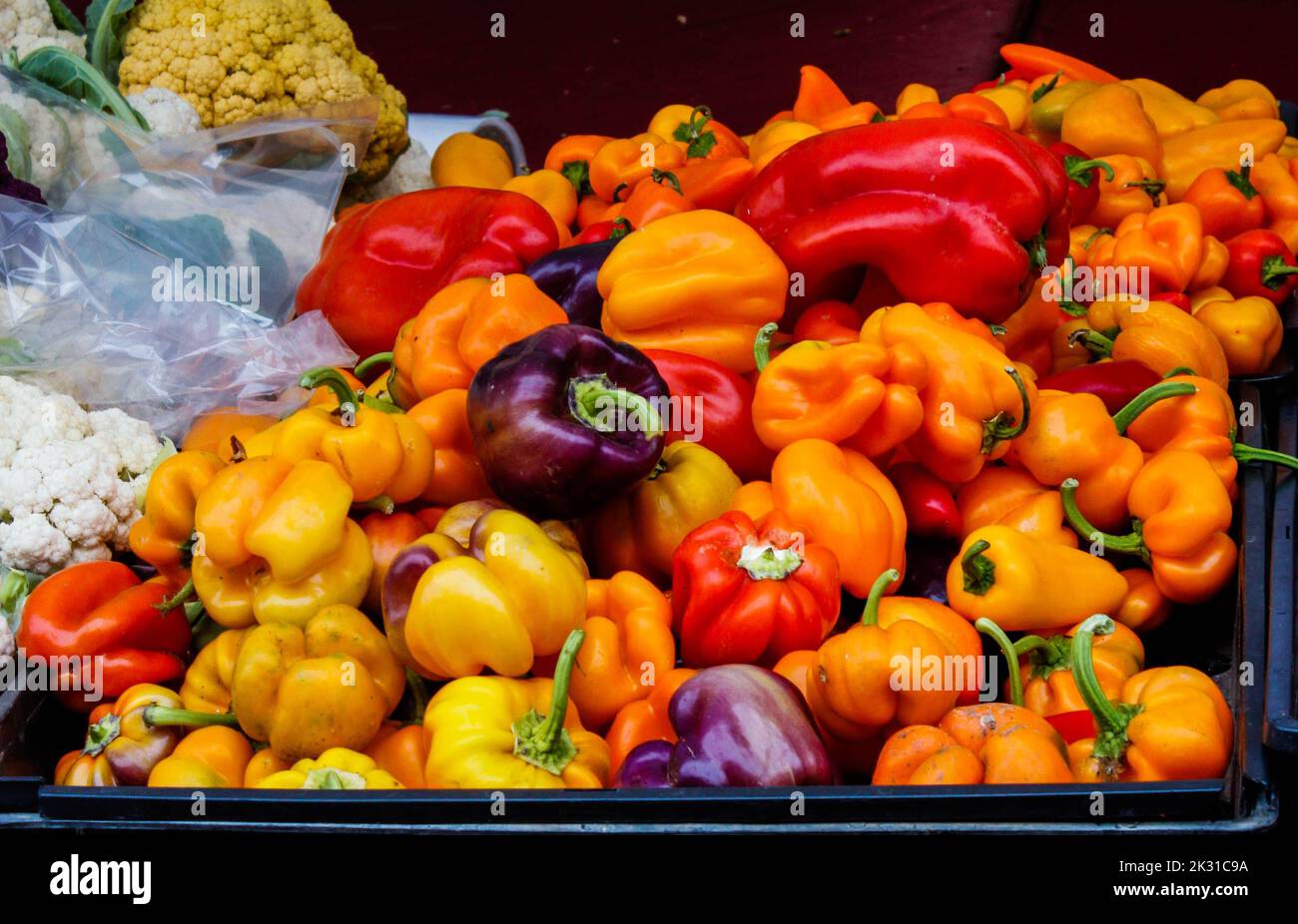 Bell pepper stacked hi-res stock photography and images - Alamy