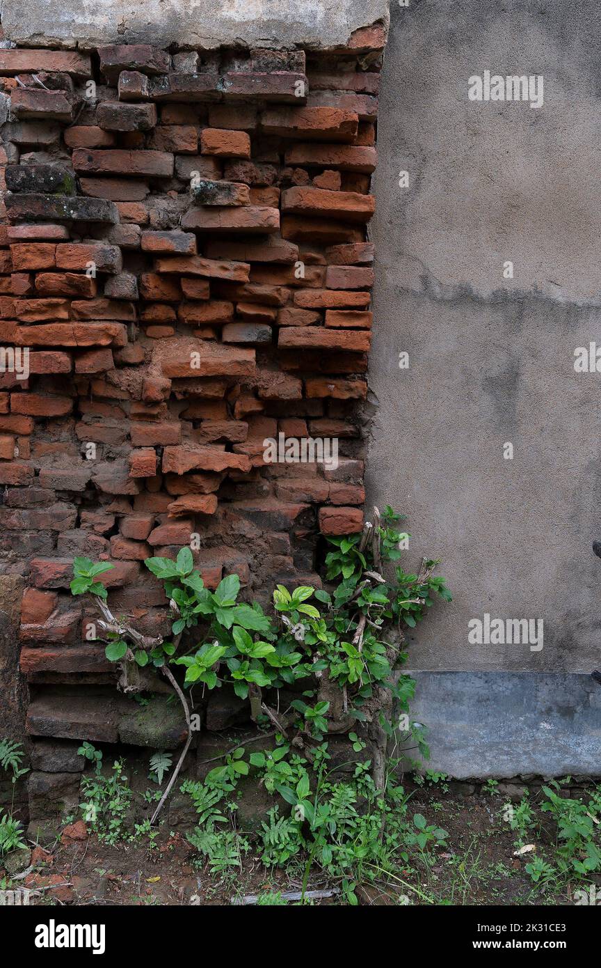 Howrah, West Bengal, India - 26th October 2020 : Old bricks and new ...