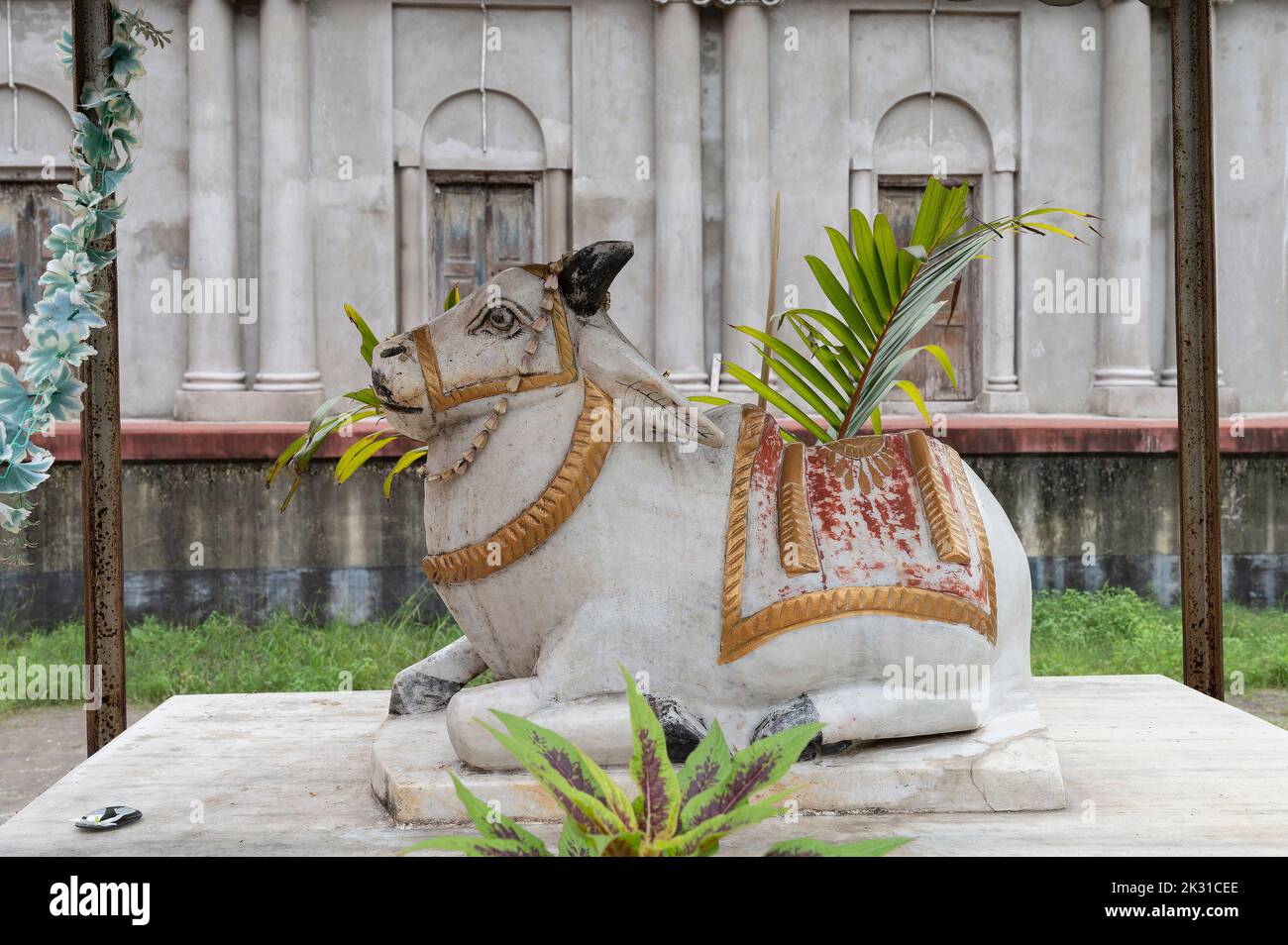 Howrah, West Bengal, India - 26th October 2020 : Nandi, Nandikeshwara ...