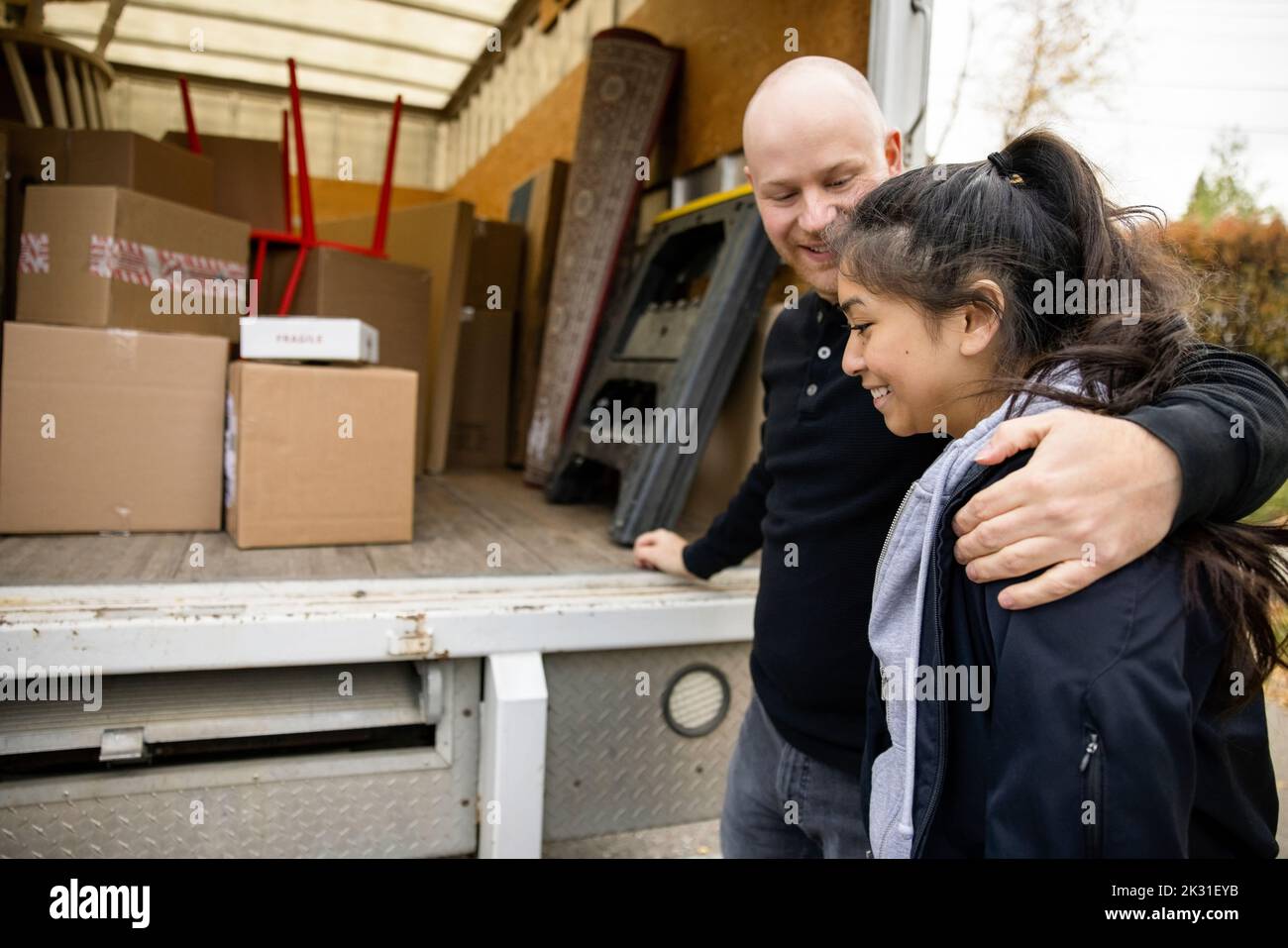 Father teen daughter hi-res stock photography and images - Alamy