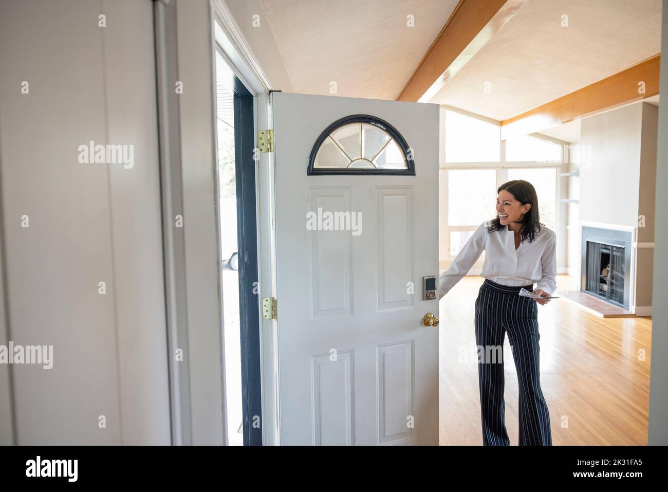 Opened Door To A House
