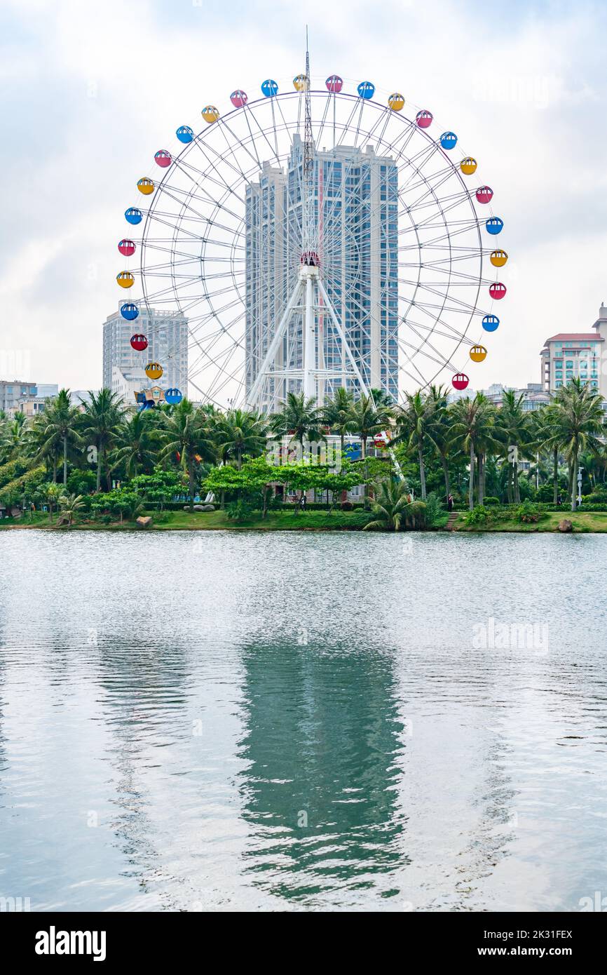 Ferris wheel at Zhanjiang Waterfront Park, China Stock Photo - Alamy