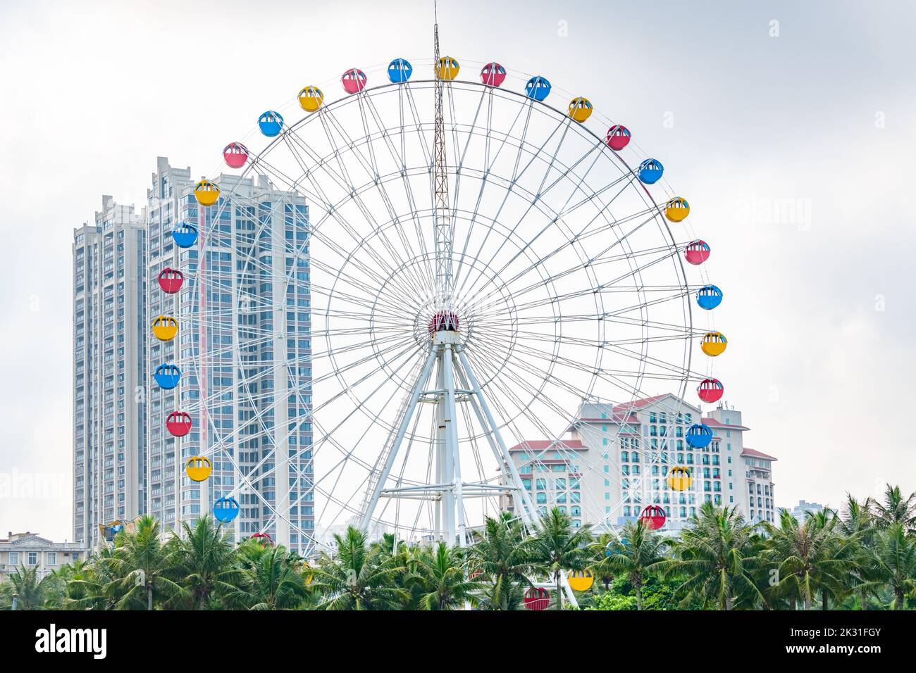 Ferris wheel at Zhanjiang Waterfront Park, China Stock Photo - Alamy
