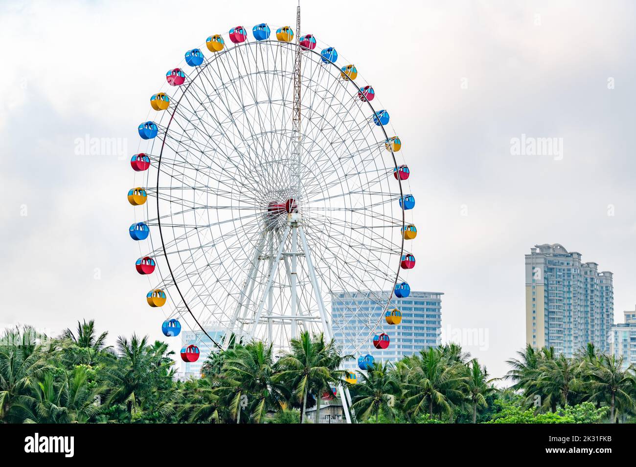 Ferris wheel at Zhanjiang Waterfront Park, China Stock Photo - Alamy