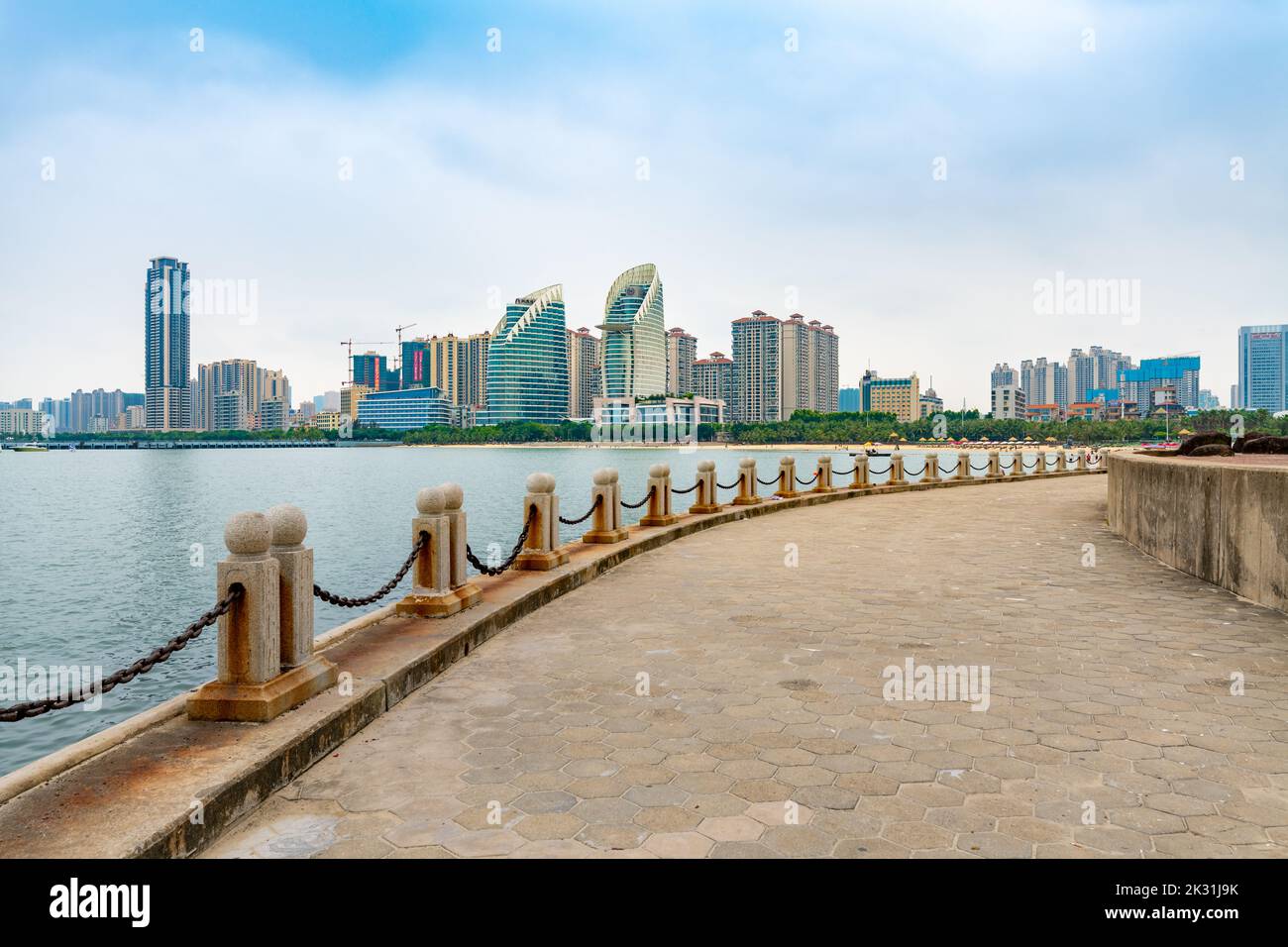 The cityscape of Zhanjiang's Golden Sands Bay, China Stock Photo - Alamy