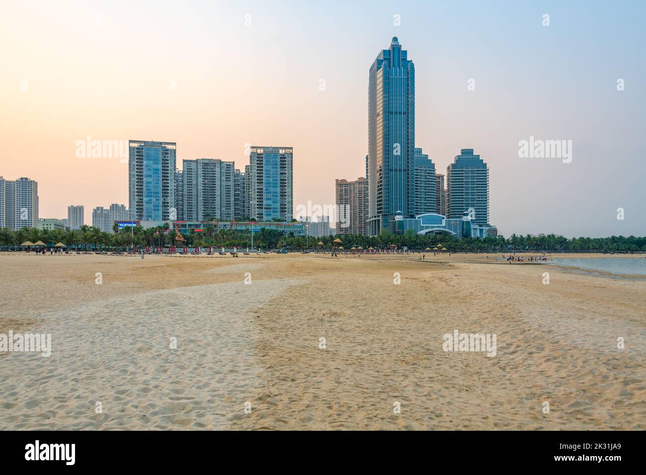 The cityscape of Zhanjiang's Golden Sands Bay, China Stock Photo - Alamy