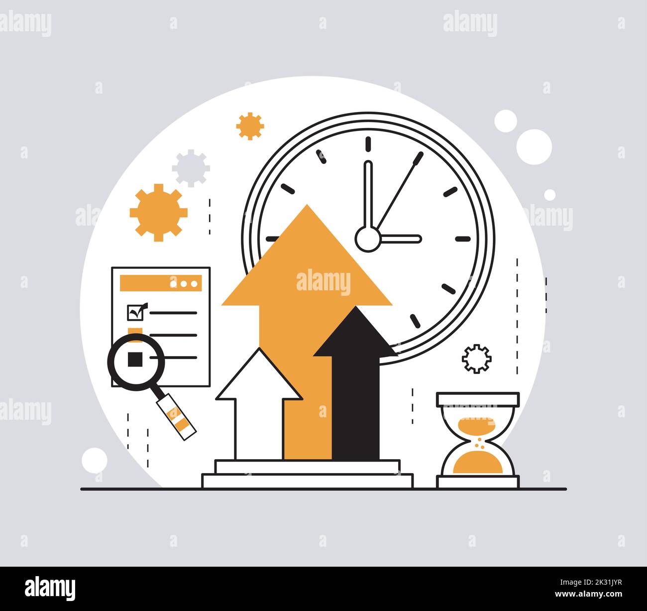 Hourglass arrows Stock Vector Images - Alamy