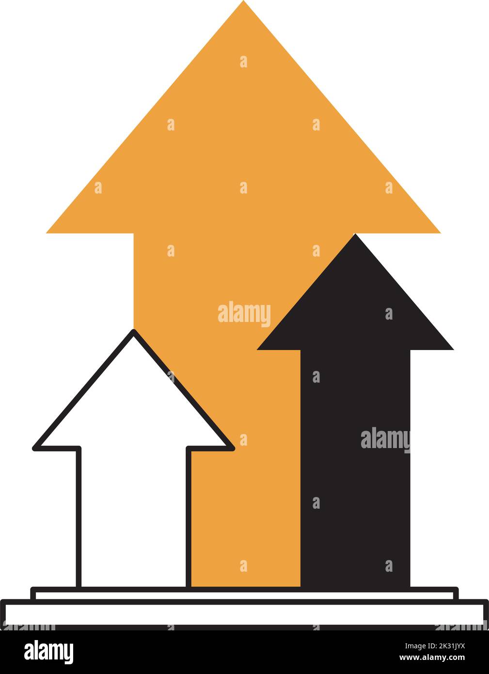 arrows up statistics infographic Stock Vector Image & Art - Alamy