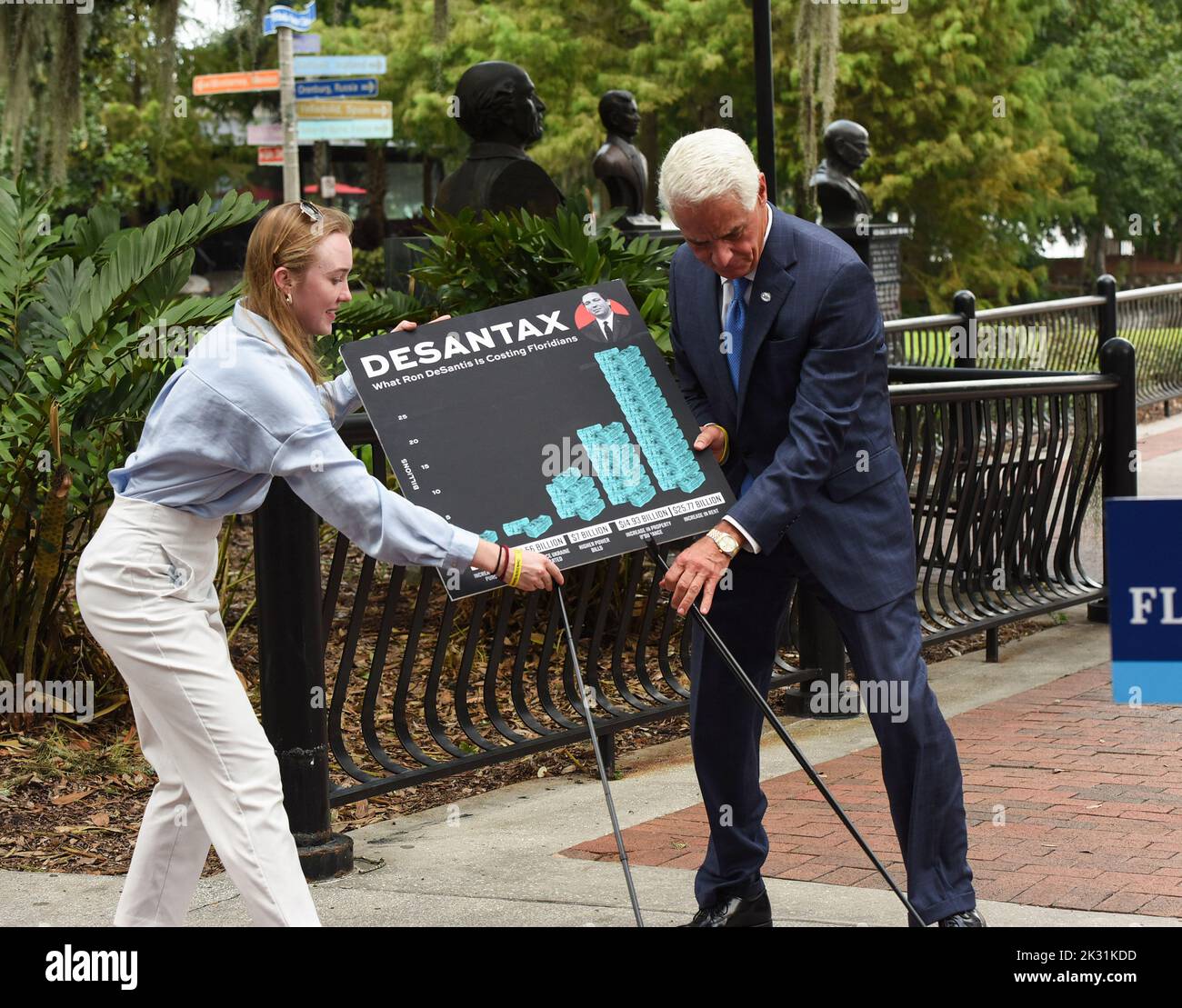 Orlando Usa 23rd Sep 2022 Rep Charlie Crist R Democratic