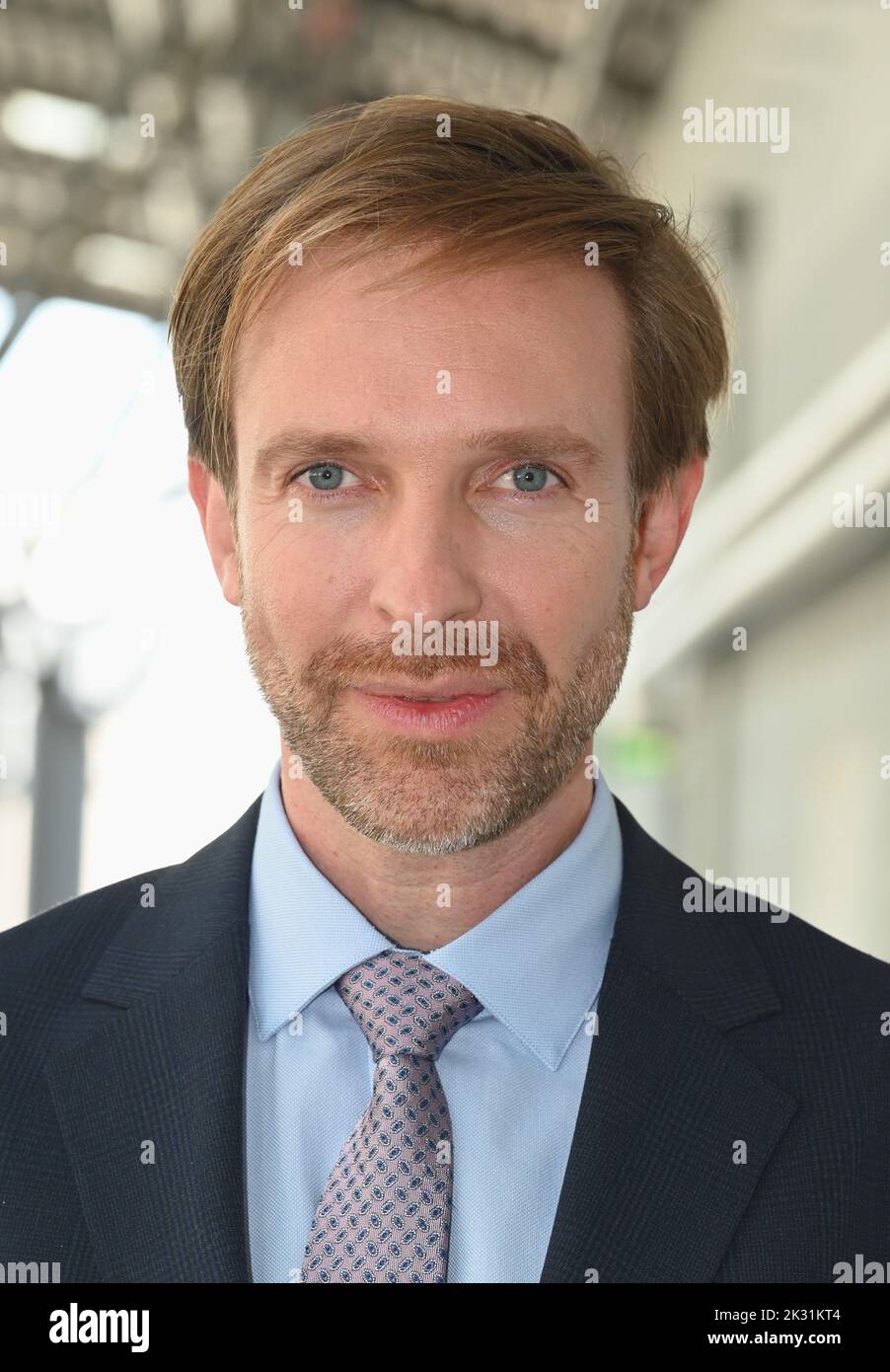Cologne, Germany. 22nd Sep, 2022. Actor Hugo Grimm looks at the photographer during a photo ...