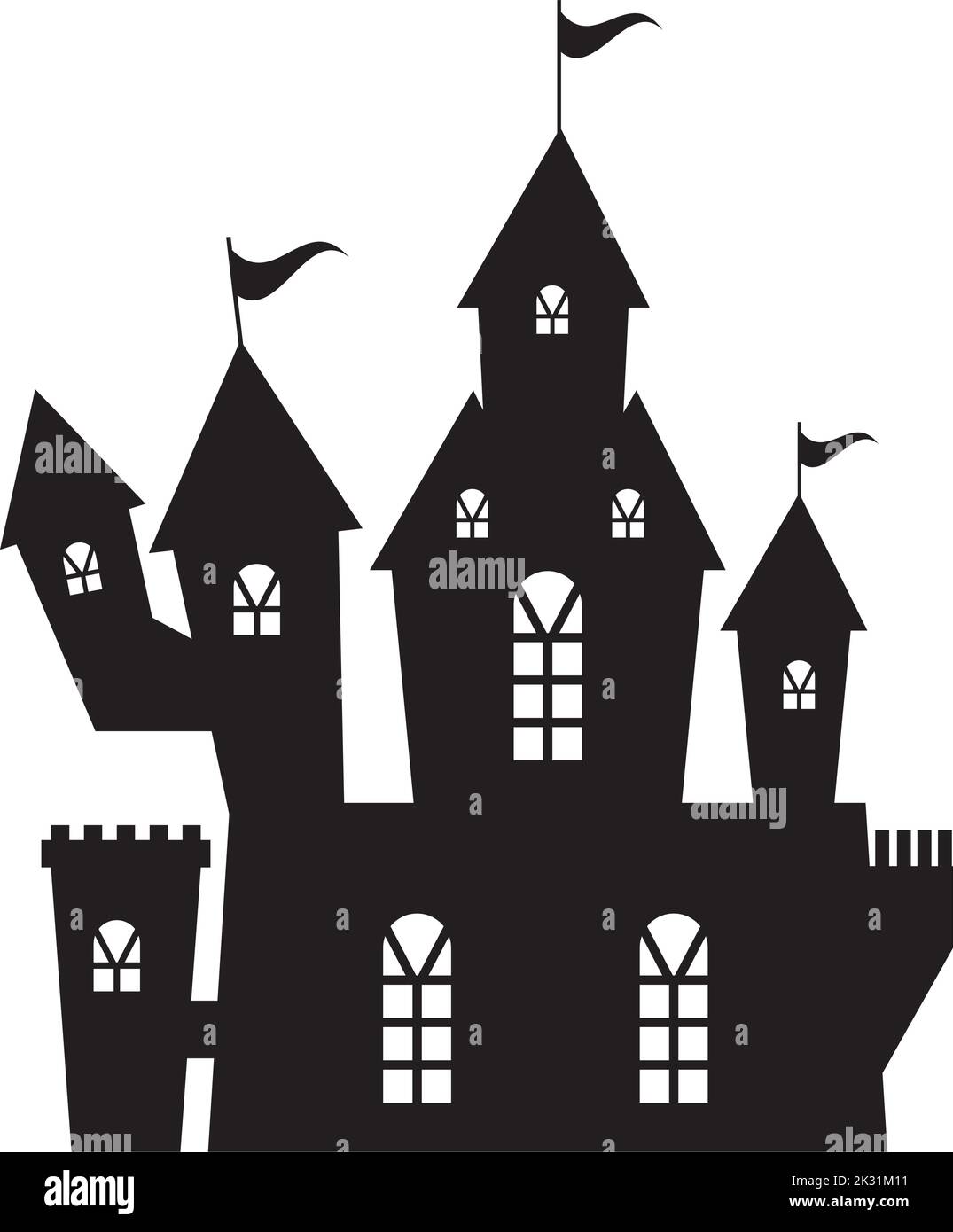 halloween dark castle Stock Vector Image & Art - Alamy