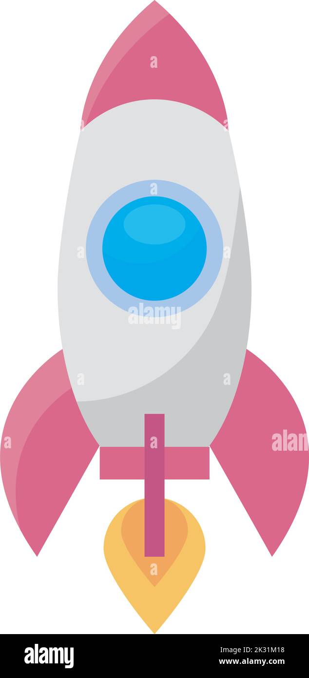 pink rocket start up Stock Vector Image & Art - Alamy
