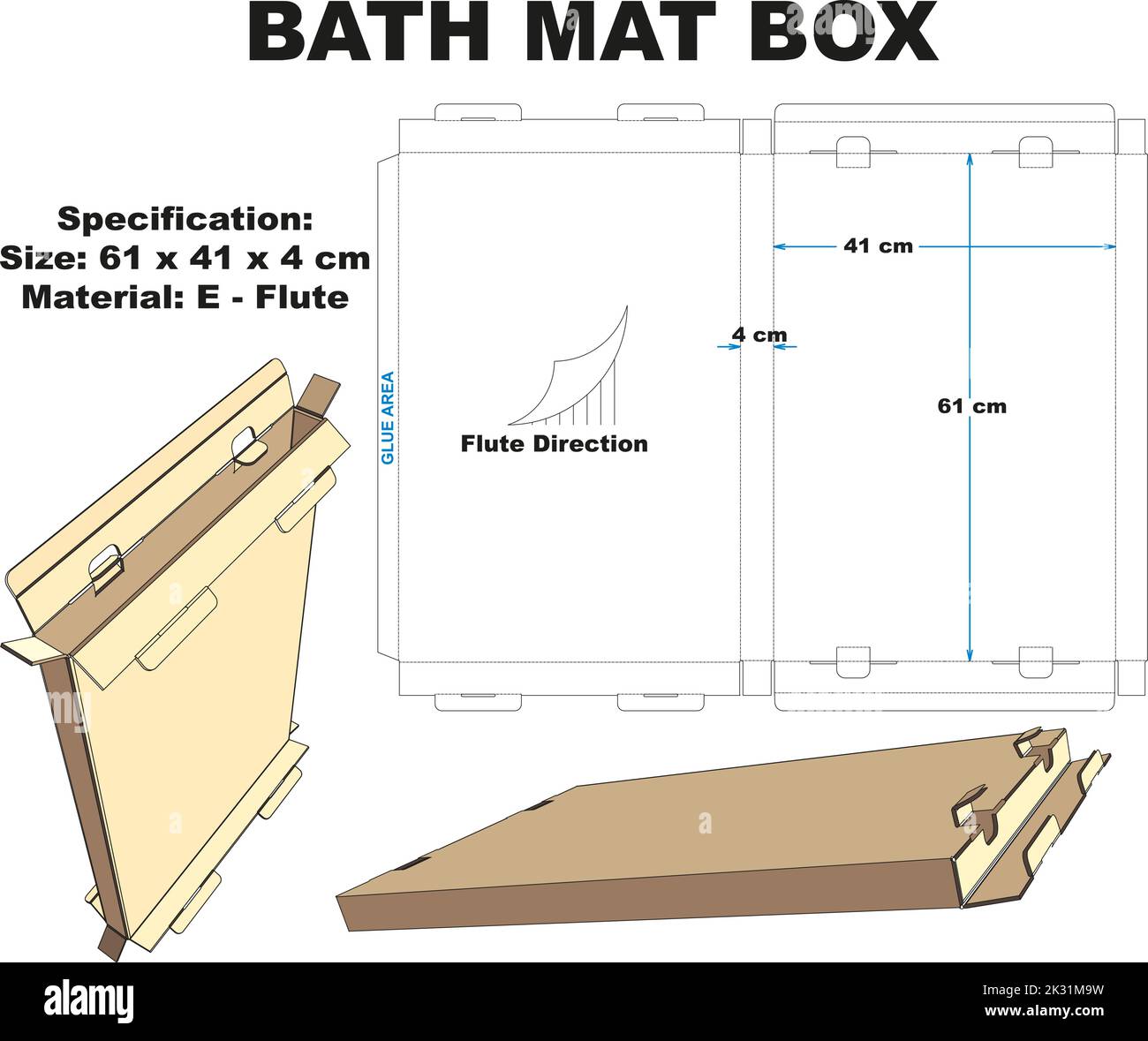 strong and nice bath mat box. This box can also be used for electronic ...