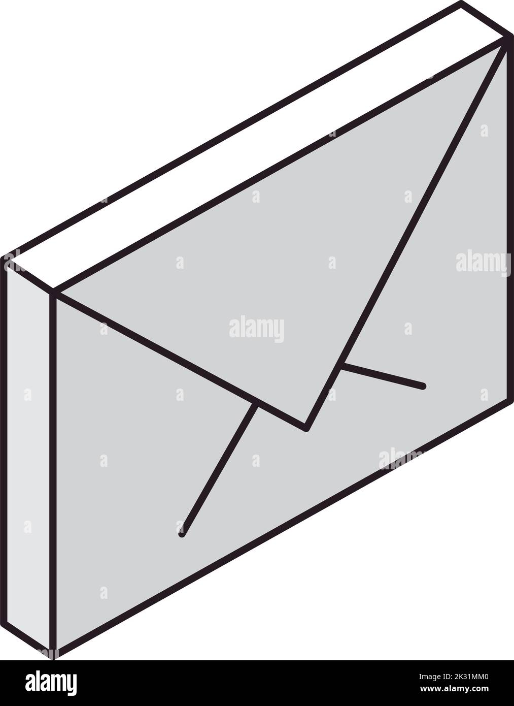 envelope mail isometric Stock Vector Image & Art - Alamy