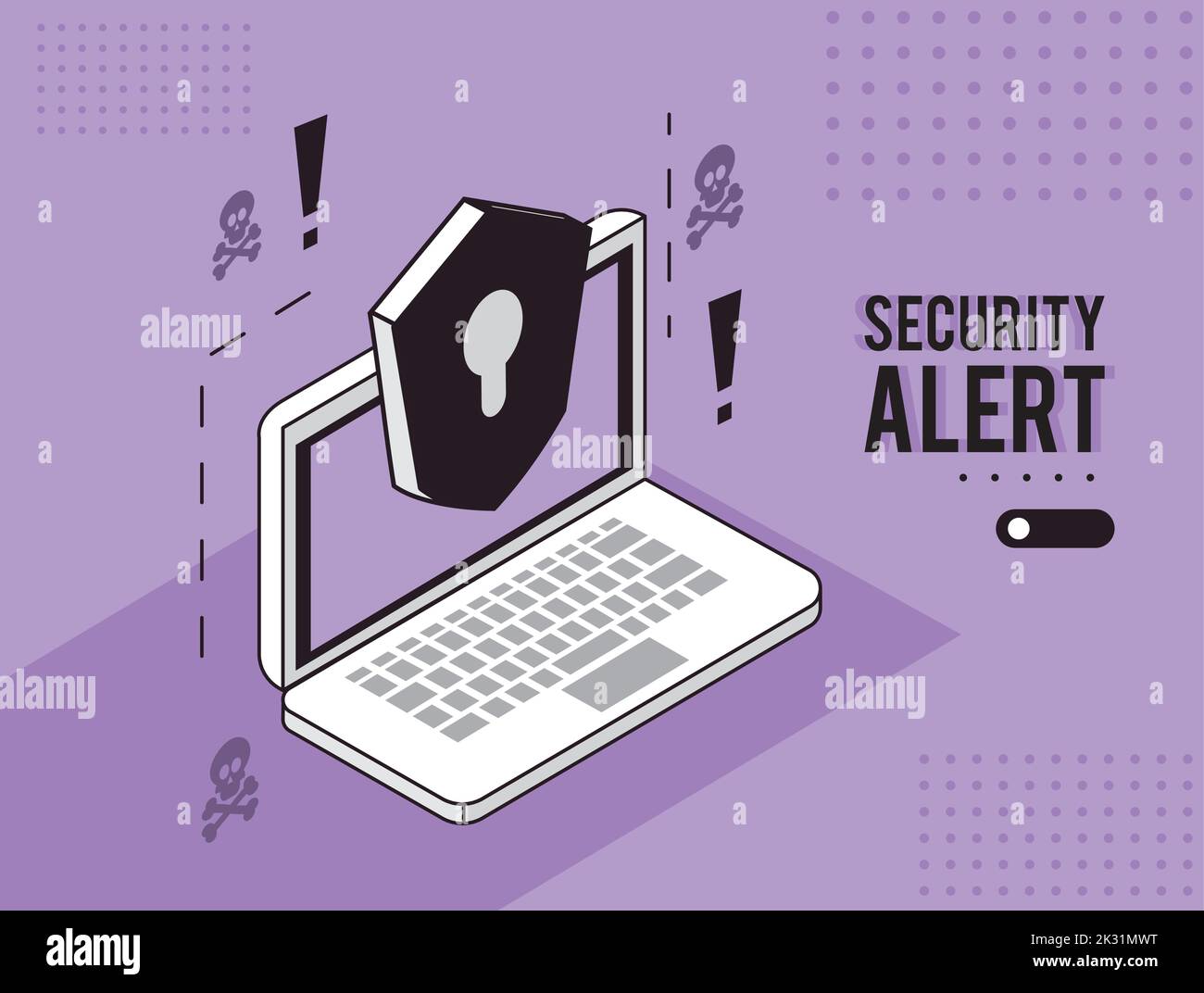 Shield guard laptop Stock Vector Images - Alamy