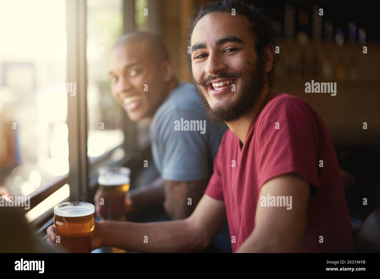 The fun is just getting started. Portrait of two friends enjoying ... The fun is just getting started. Portrait of two friends enjoying ...