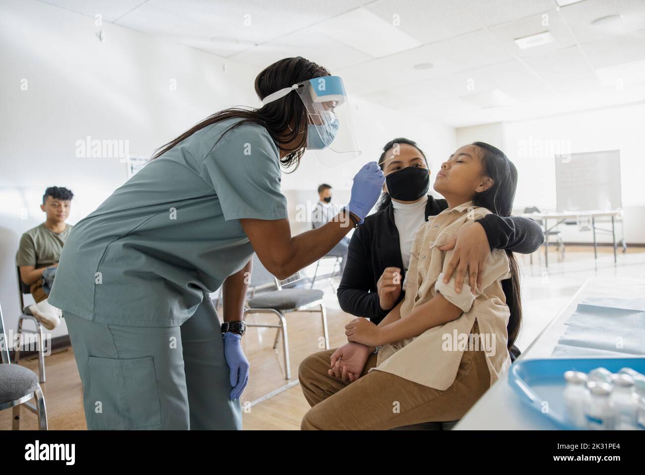 Child nose swab hospital hi-res stock photography and images - Alamy