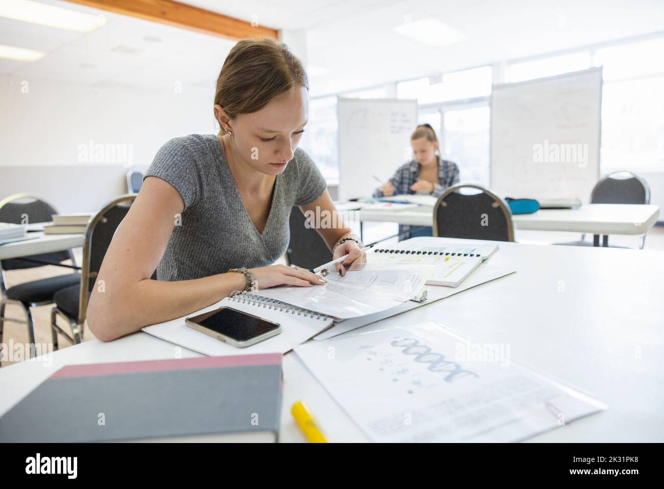High school hall hi-res stock photography and images - Alamy