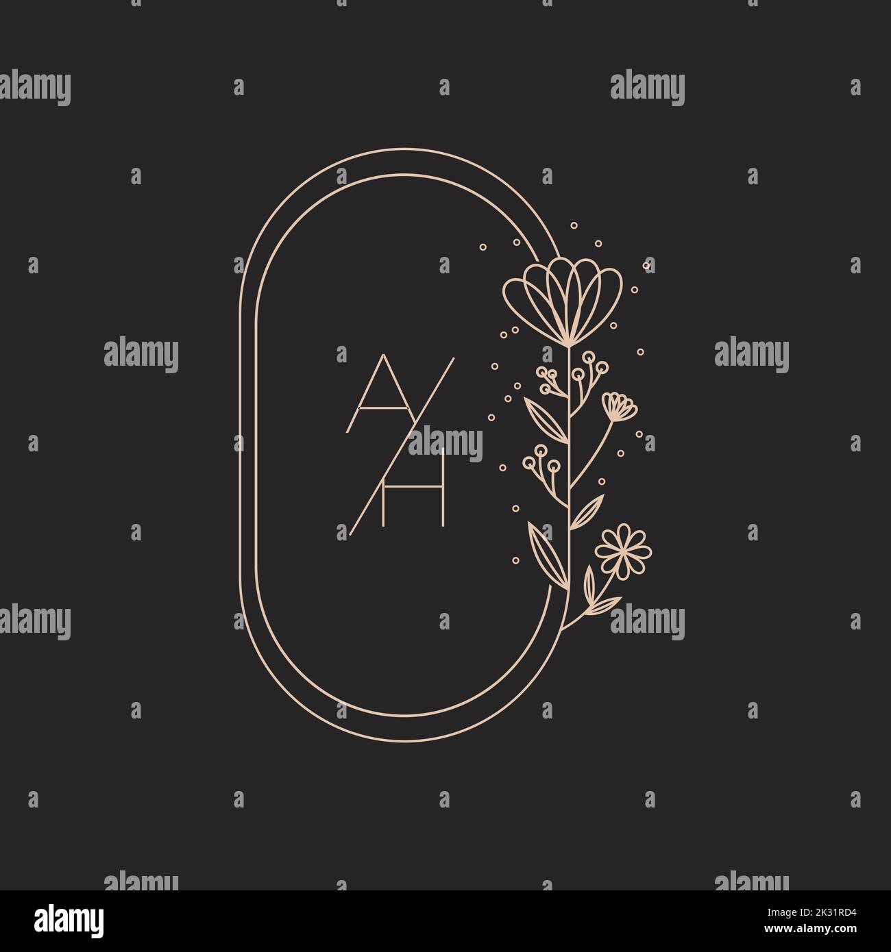 Gold vector frame with flowers. Round frame with Frame for invitation ...