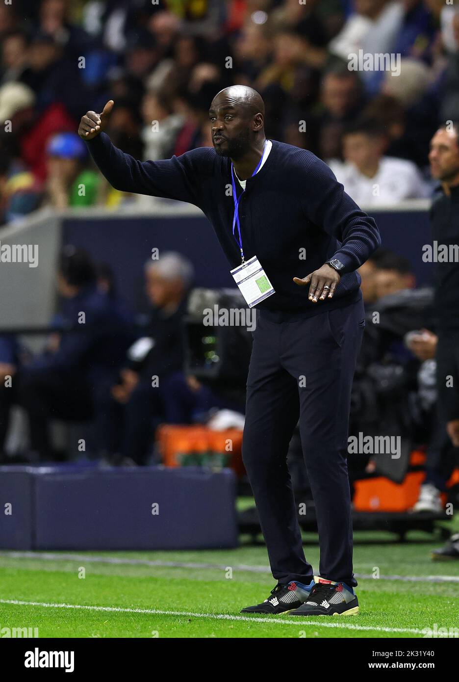 Le Harve, France, 23rd September 2022. Otto Addo coach of Ghana during ...