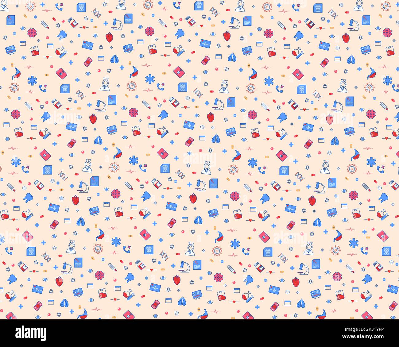medical pattern microscope doctor case heart the lungs blood tooth ...
