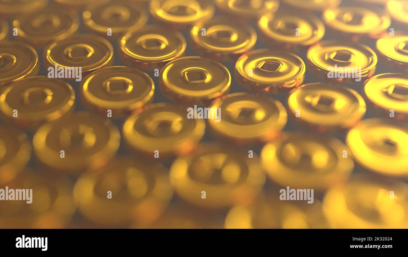 Treasure chest gold coins art work hi-res stock photography and images ...