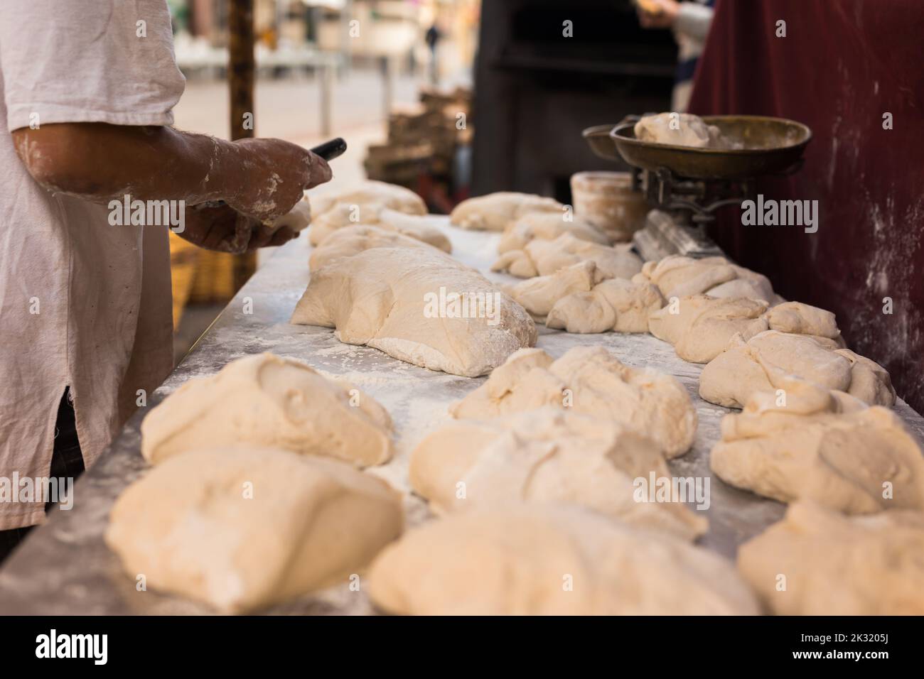 Yeast dough on baking hi-res stock photography and images - Alamy